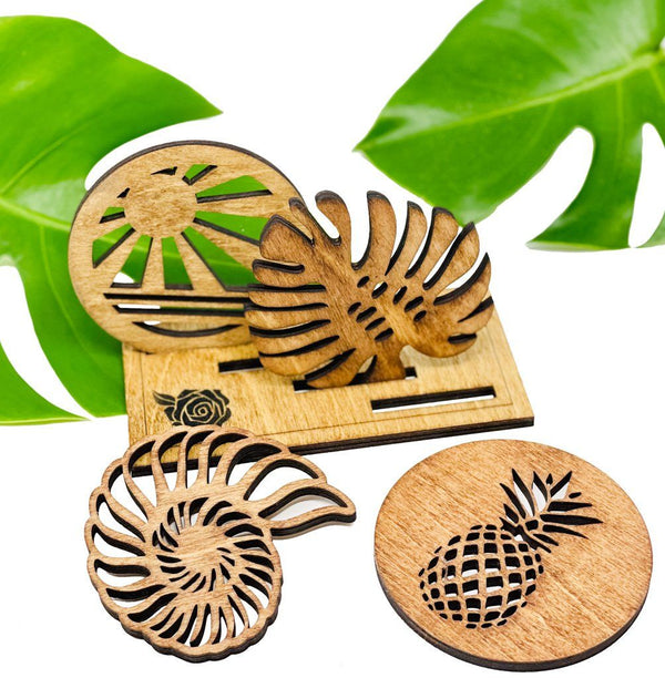 Tropical Coaster Set - Aloha Boxed Hawaii